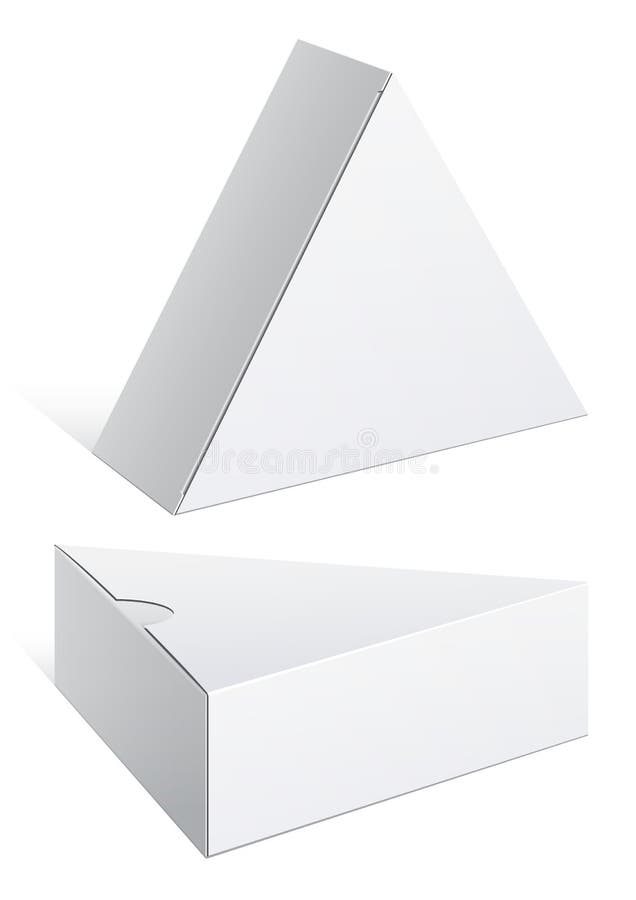 White Triangular Shape Box. for Electronic Device. Stock Vector ...