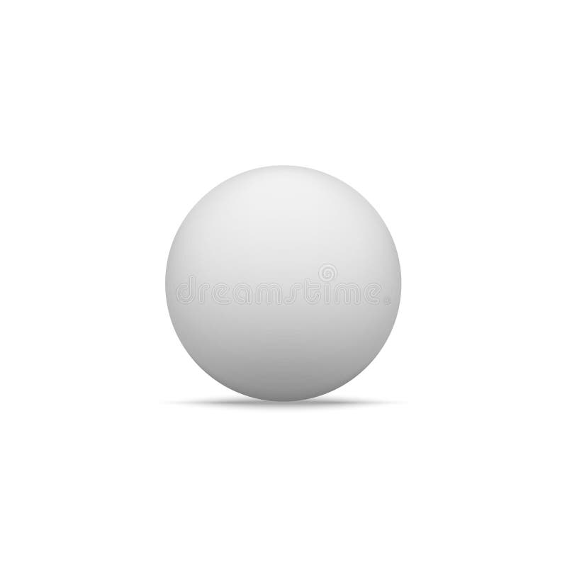 Realistic White Paper Ball Shape with Shadow Stock Vector ...