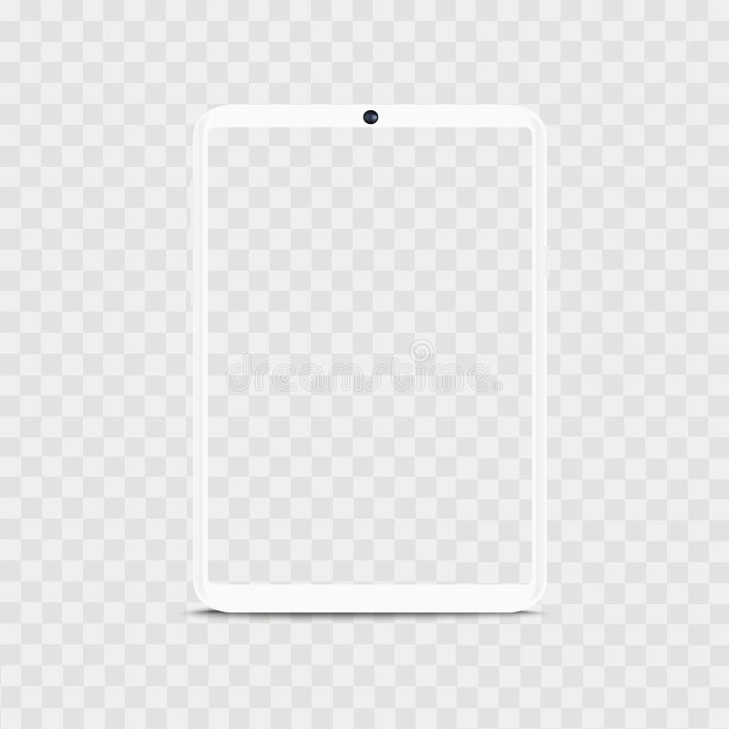 High Quality Realistic New Version of Soft Clean White Tablet Computer ...