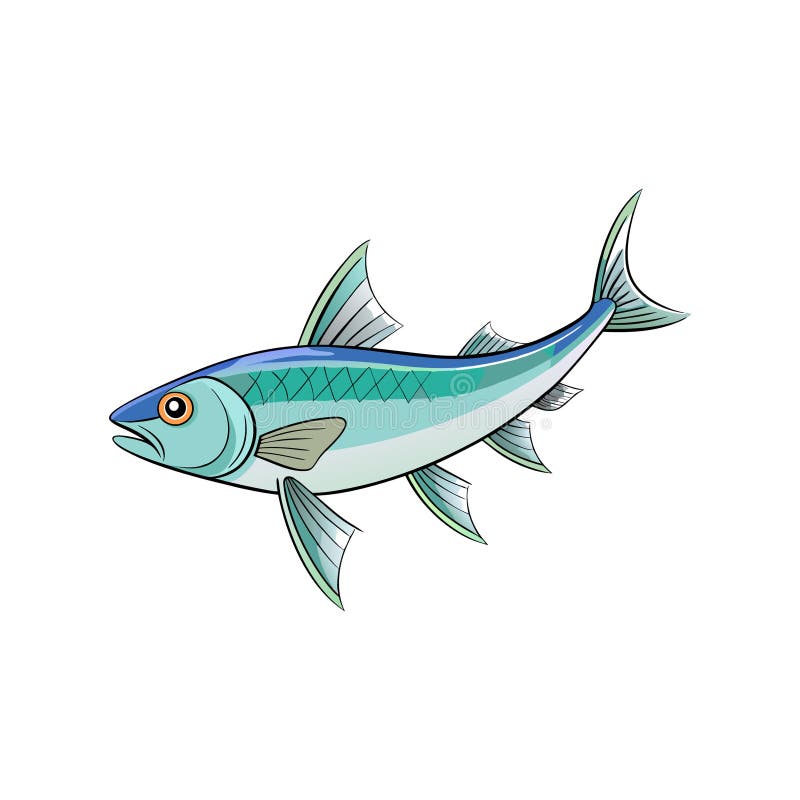 Realistic Whitehooked Mullet Fish Illustration Stock Photo ...
