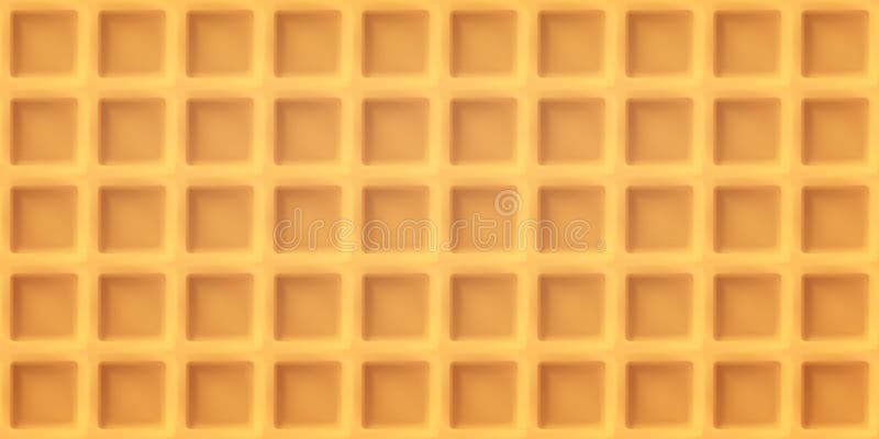 A Realistic Wide Design Belgian Waffle Back Stock Vector - Illustration ...