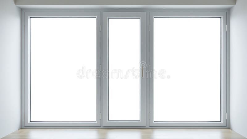 Realistic Window Mockup Template for Interior Design Projects a ...