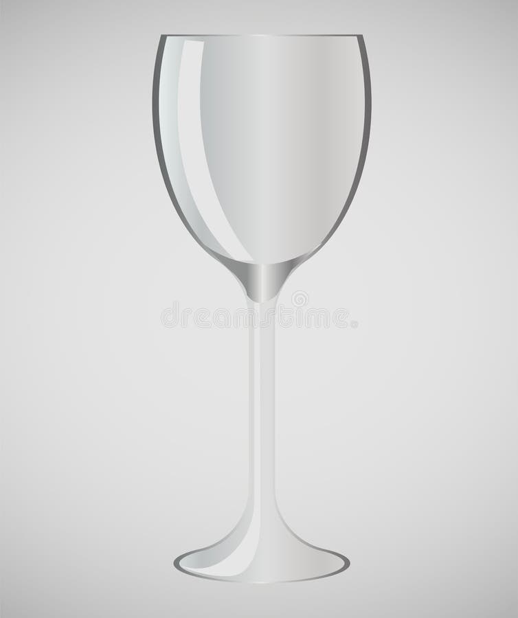 Realistic wine glass. stock vector. Illustration of clean - 268303242 Realistic wine glass. stock vector. Illustration of clean - 268303242