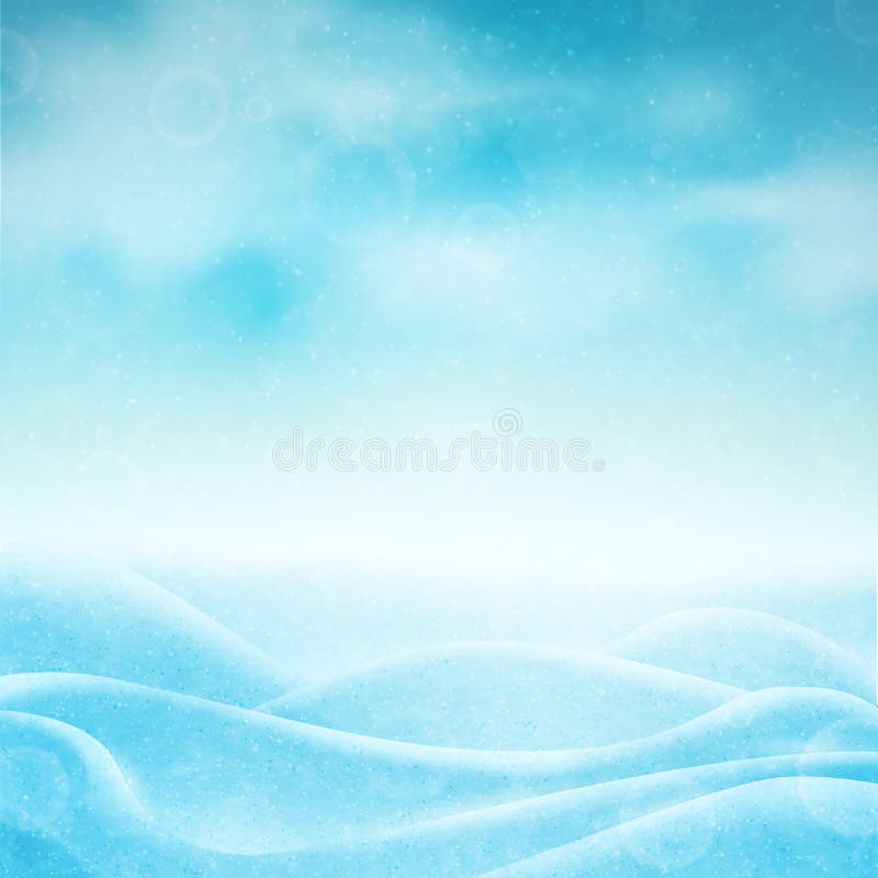 Realistic Winter Background Stock Vector - Illustration of forest ...