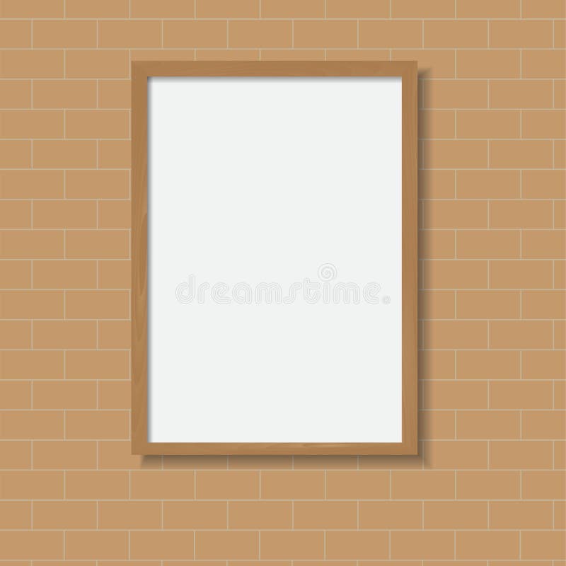 Realistic Wood Frame Vector Stock Vector - Illustration of design, page ...