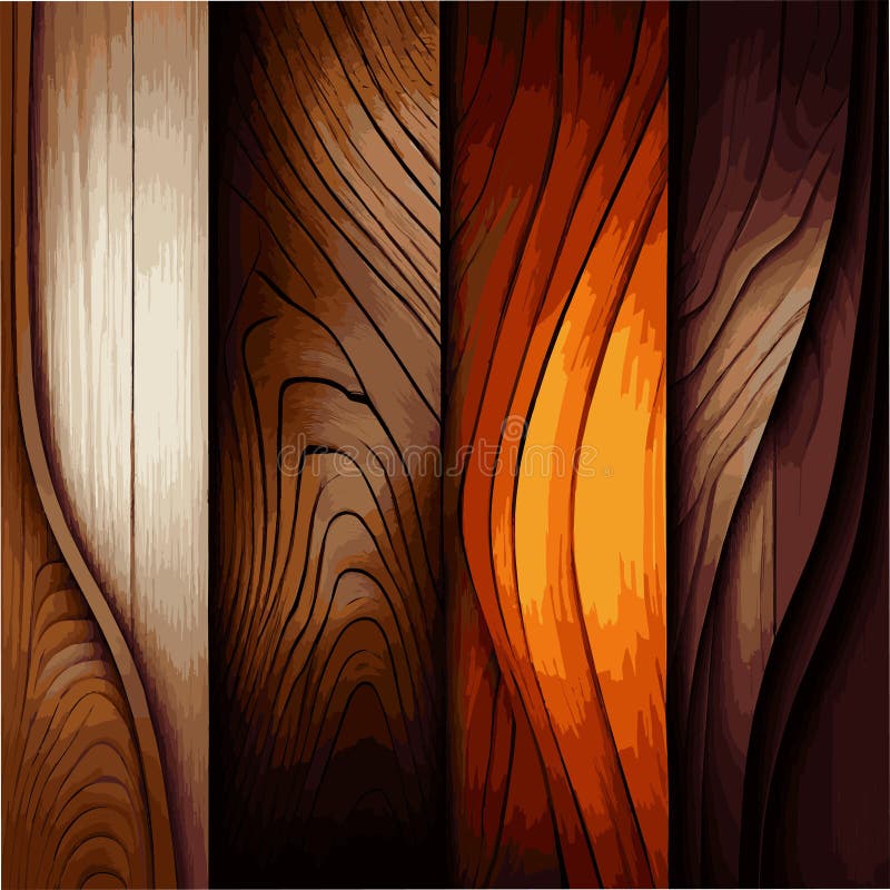 Realistic Wood Texture Plank Background, Fiber Texture Pattern - Vector ...