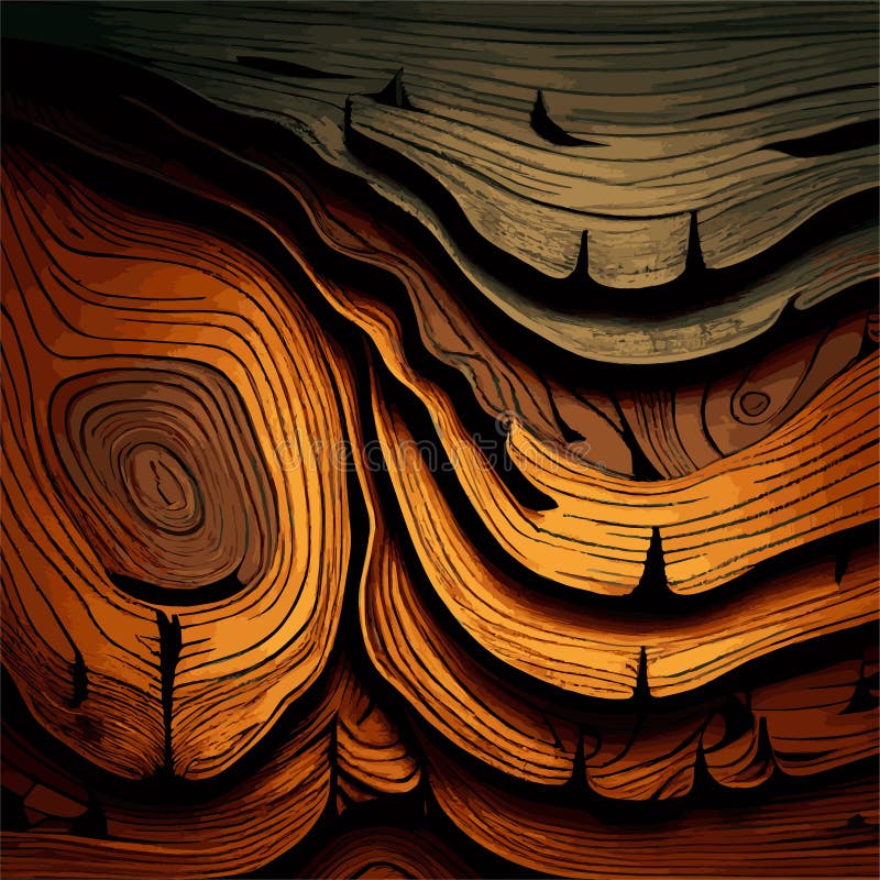 Realistic Wood Texture Plank Background, Fiber Texture Pattern - Vector ...