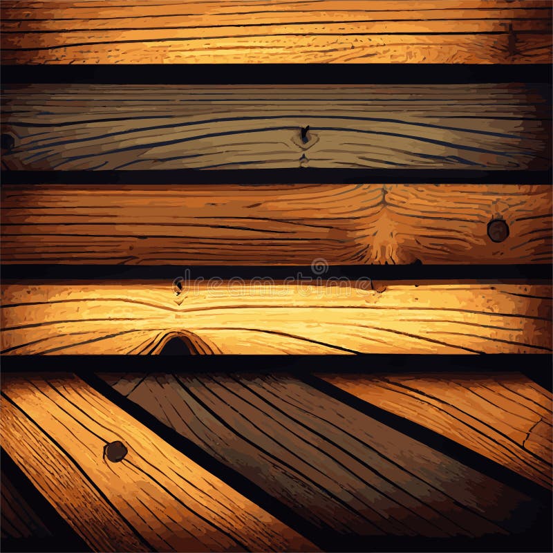 Realistic Wood Texture Plank Background, Fiber Texture Pattern - Vector ...