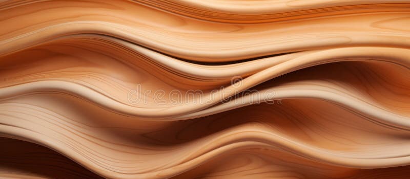 A Realistic Wood Wave Pattern and Wall Stock Illustration ...