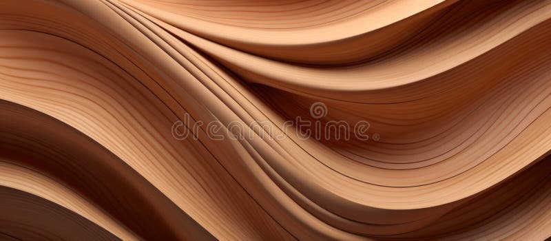 A Realistic Wood Wave Pattern and Wall Stock Illustration ...