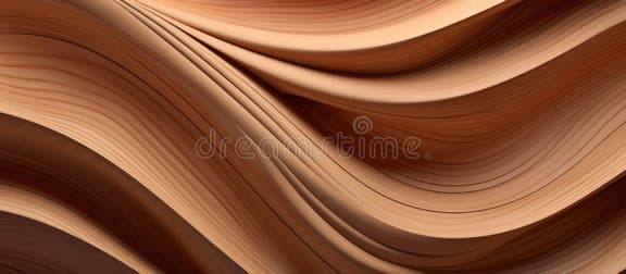 A Realistic Wood Wave Pattern and Wall Stock Illustration ...