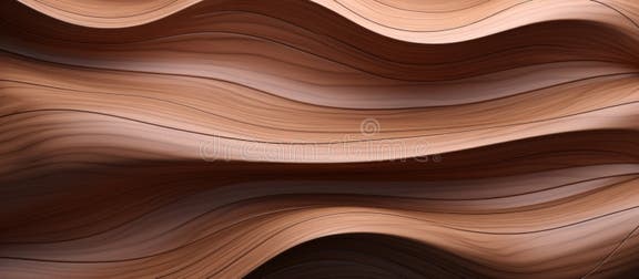 A Realistic Wood Wave Pattern and Wall Stock Illustration ...