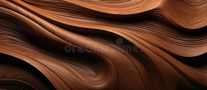 A Realistic Wood Wave Pattern and Wall Stock Image - Image of pattern ...