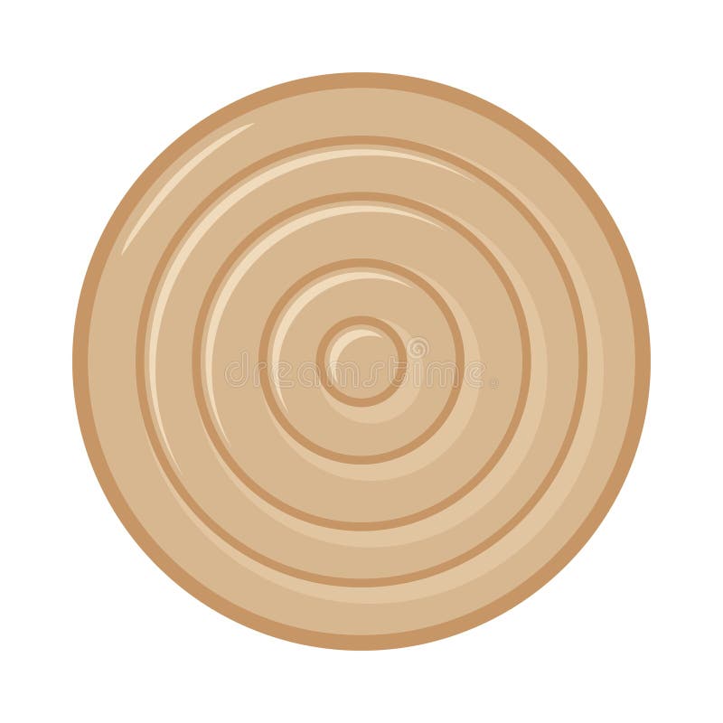 Realistic Wooden Checkers or Draughts Piece Top View Vector Stock ...