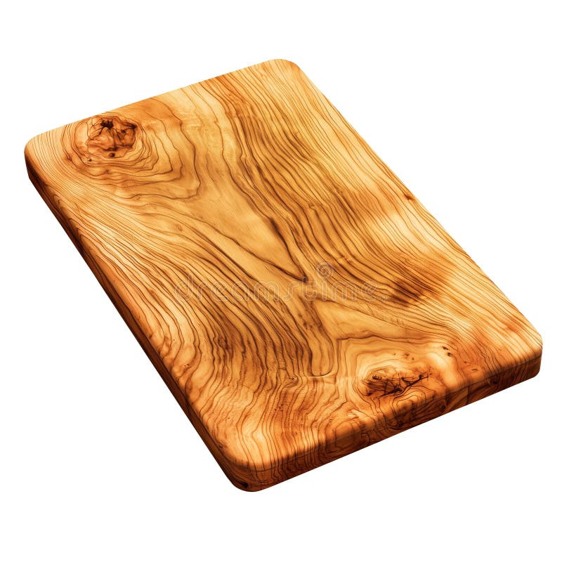 Realistic Wooden Cutting Board with Natural Grain Texture, Practical ...