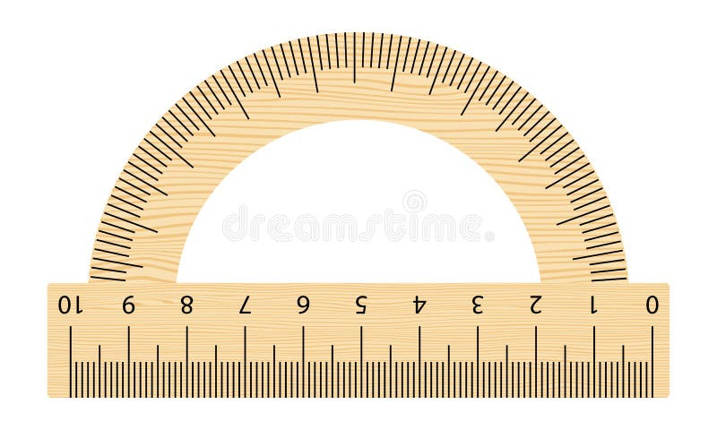 Realistic Wooden Ruler 15 Centimeters. Math Tool Stock Vector ...