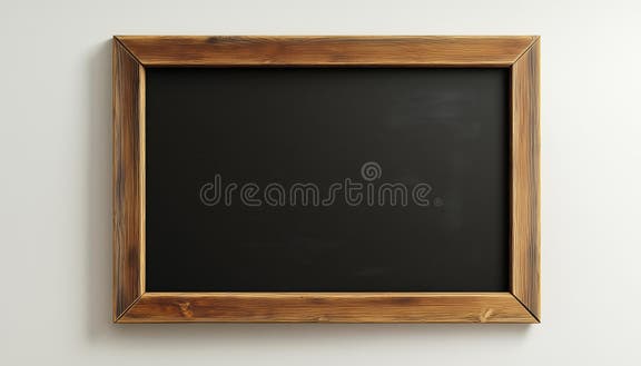 Realistic Wooden Rectangular Natural Frame with Shadow Stock Image ...