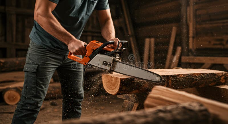 Woodworker Cutting Timber Stock Illustrations – 467 Woodworker Cutting ...