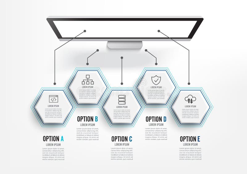 Realistic Workplace Desktop. Top View Desk Table, Personal Computer ...