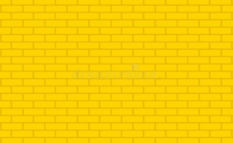 Realistic Yellow Brick Wall Texture. Abstract Bright Pattern Stock ...