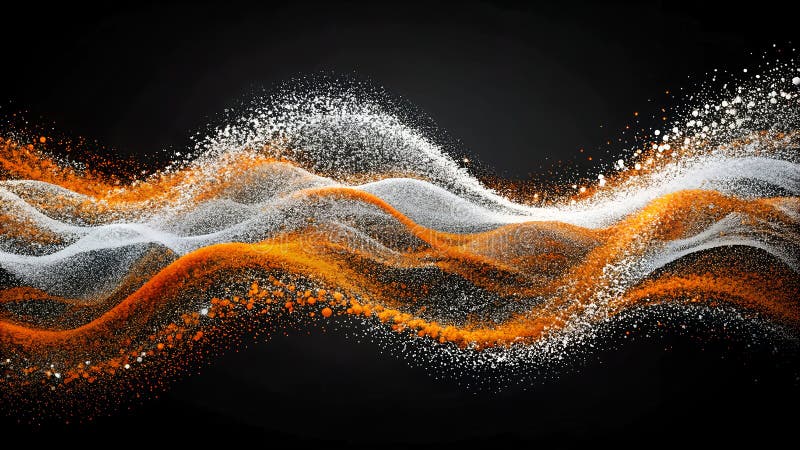 Realistic Yellow and White Dust Explosion Effect Background Stock ...