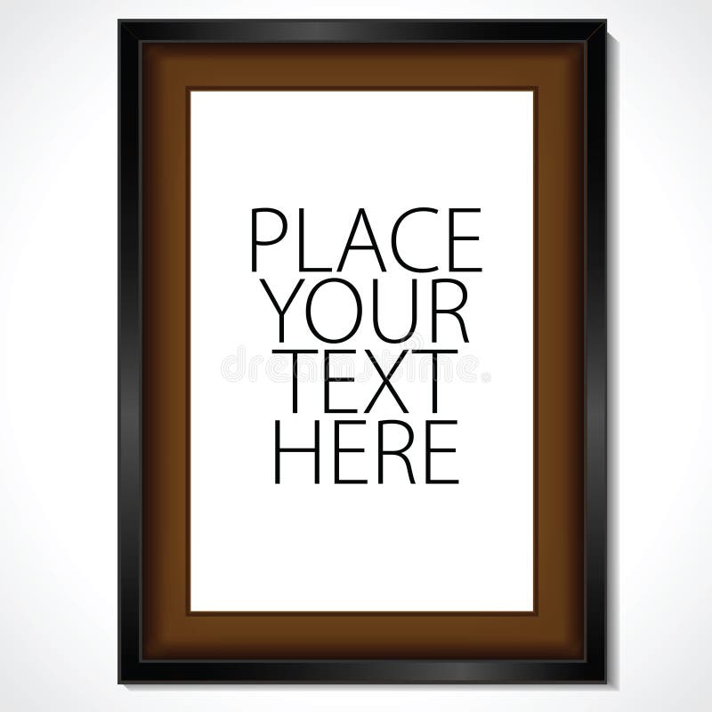 Realistische Rahmen-Schablone Vektor Abbildung - Illustration von ...