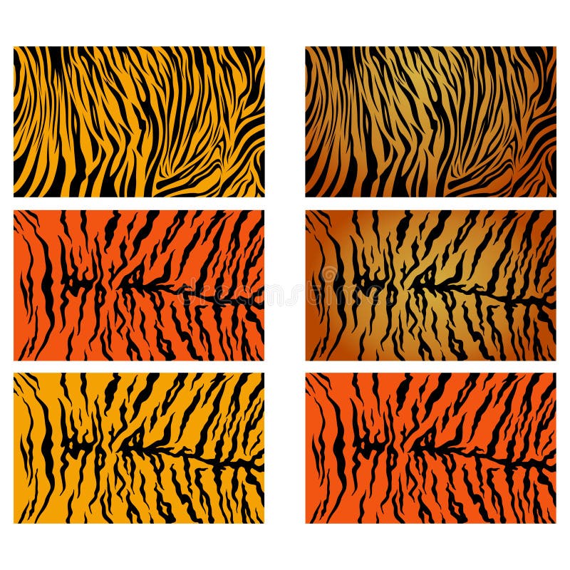 Realistische Tiger Stripes Vector Pattern Texture ...