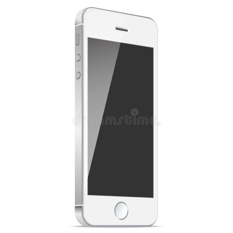 Realistische Witte Mobiele Telefoon Vector Illustratie EPS10 Vector ...