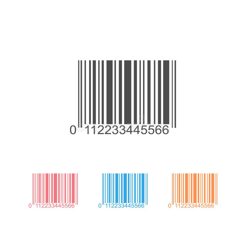 Strichcode-Icon-Vektor Mit Zahlen Und Muster Von Parallellinien ...