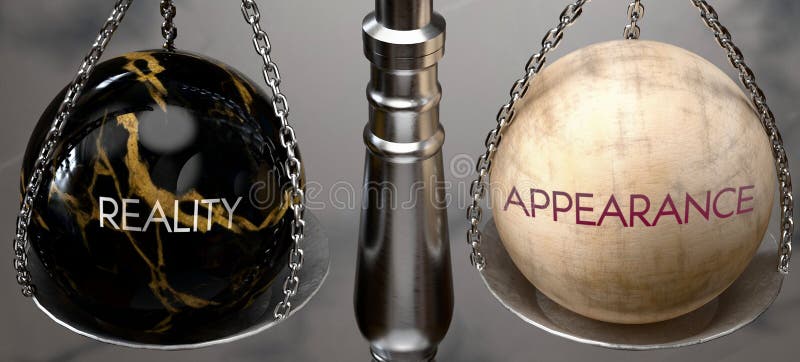 Reality or Appearance - Weighing Two Choices, Available Options Stock ...