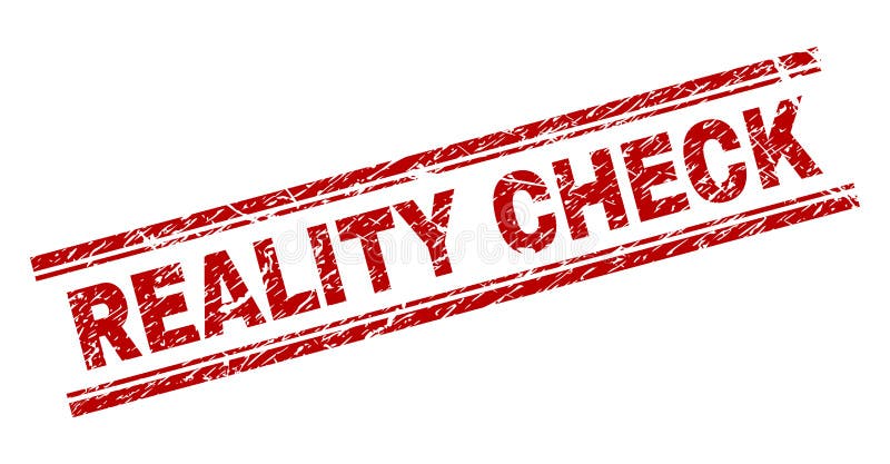 Grunge Textured REALITY CHECK Stamp Seal Stock Vector - Illustration of ...