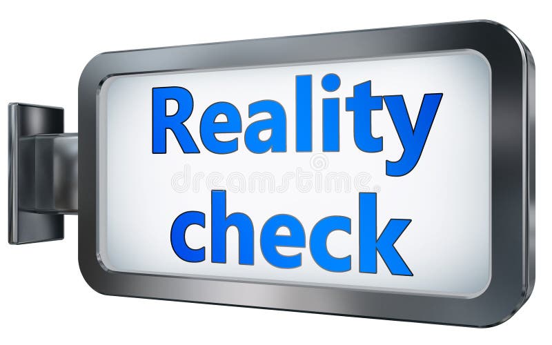 Reality check blue stamp stock illustration. Illustration of stamp ...