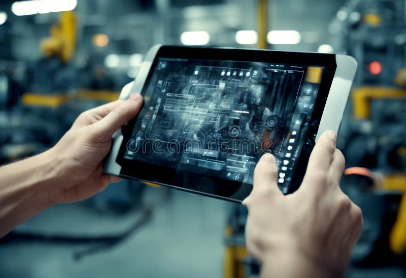 Reality Service Background Ar Machine Augmented Hand Smart Maintenance ...