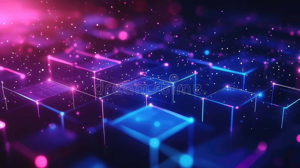 Reality shifting hologram stock illustration. Illustration of ...