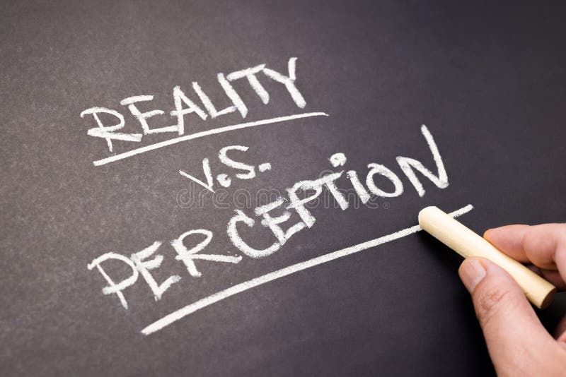 Reality Versus Perception stock image. Image of point - 229787537