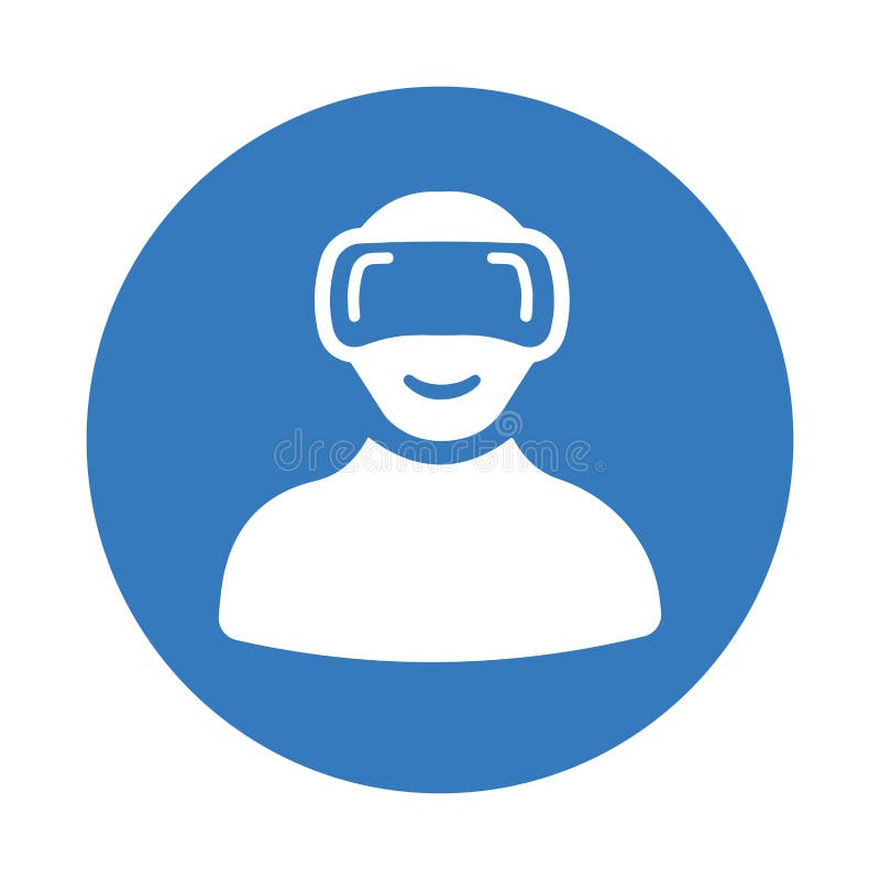 Reality, Virtual, VR Icon. Blue Vector Design Stock Vector ...