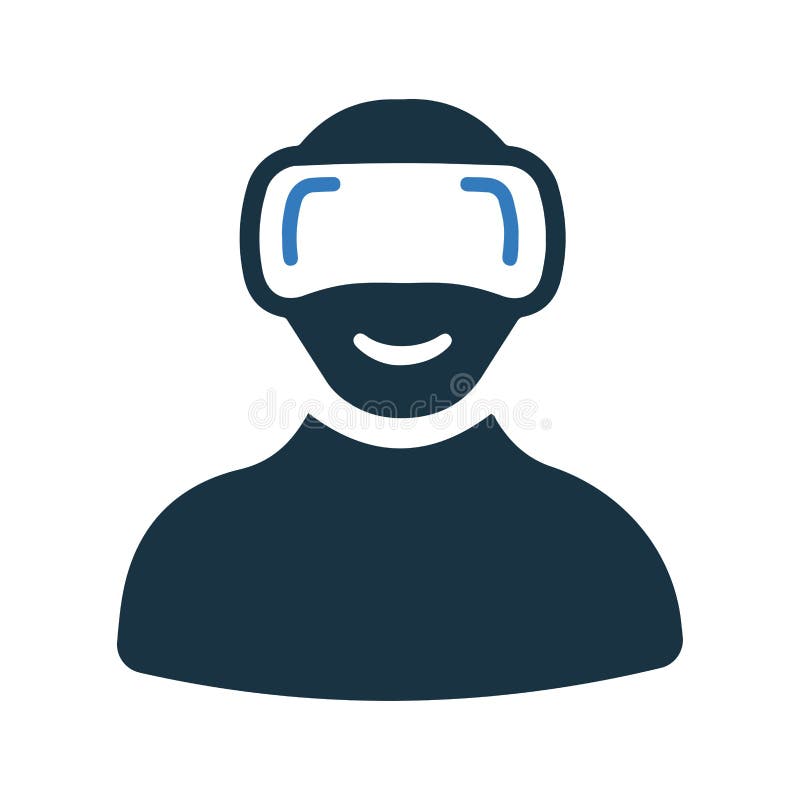 Reality, Virtual, VR Icon. Simple Vector Design Stock Illustration ...