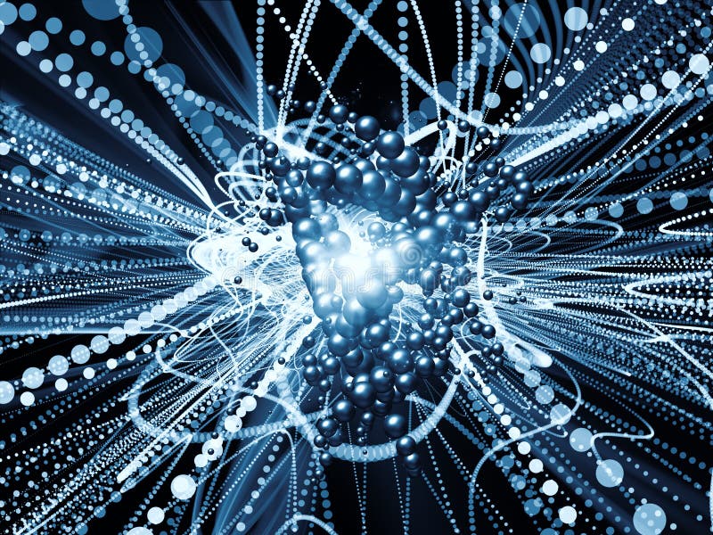 Reality of Wave Particle stock illustration. Illustration of particle ...