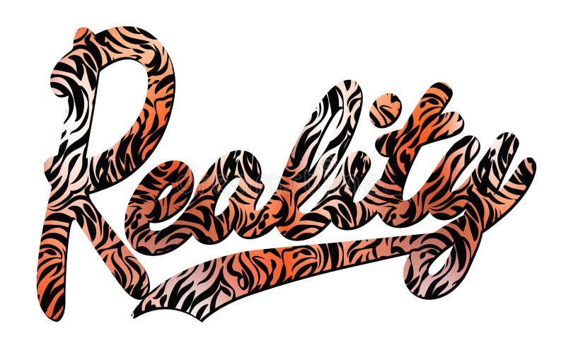 Reality Writing, Word of Reality Pattern Stock Illustration ...