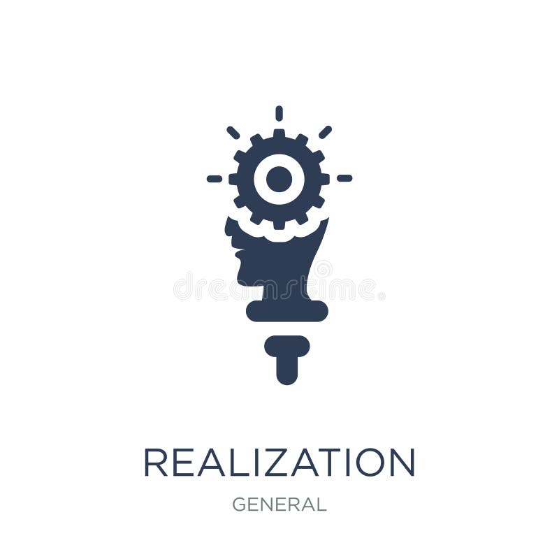 Realization Icon. Trendy Realization Logo Concept on White Background ...
