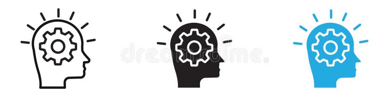 Realization icon vector stock illustration. Illustration of thinking ...