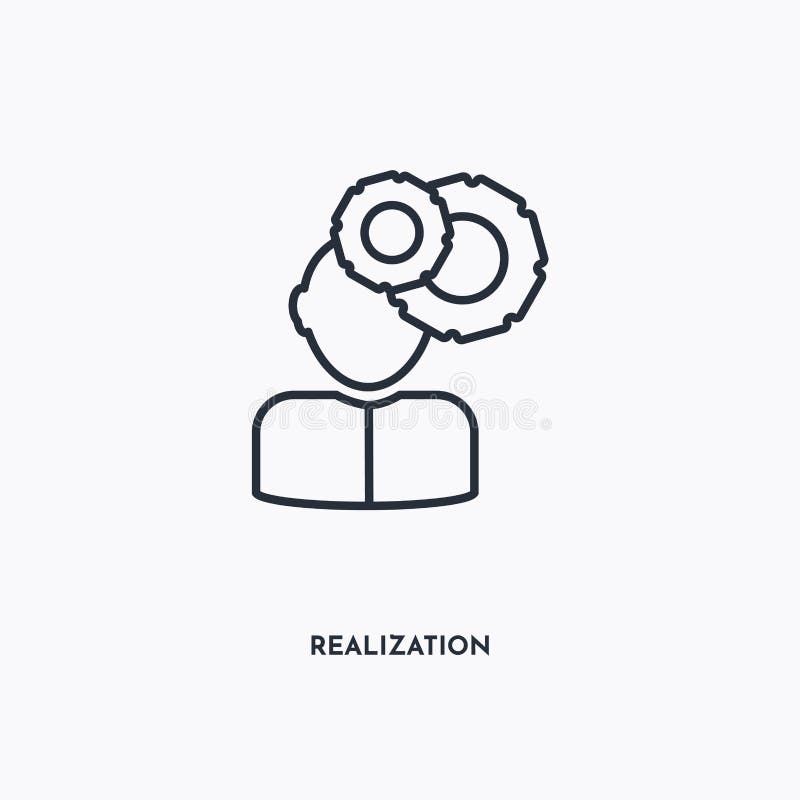 Realization Linear Icon. Modern Outline Realization Logo Concept Stock ...