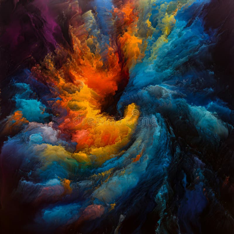 Realization of Vibrant Textures Stock Illustration - Illustration of ...