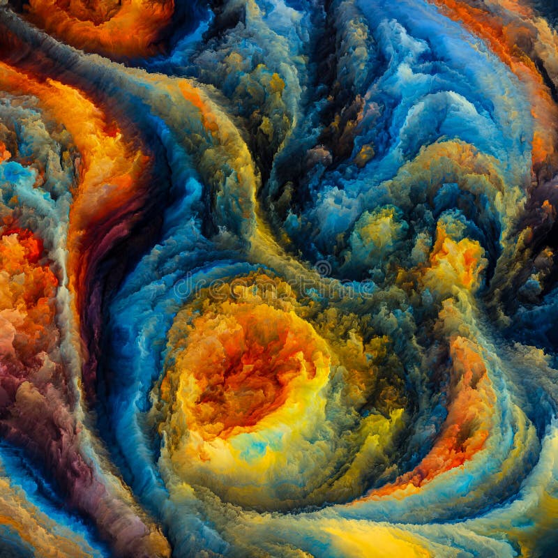 Realization of Vibrant Textures Stock Illustration - Illustration of ...
