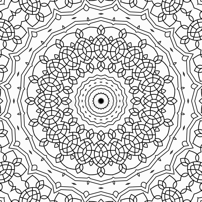 Abstract Coloring Page for Coloring Book, Mandala Making, Color Fill Up ...