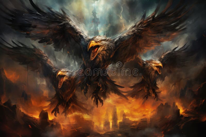 Ferocious Thunder Hawks, Ruling the Skies with Lightning and Thunder As ...