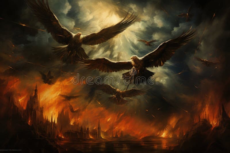 Ferocious Thunder Hawks, Ruling the Skies with Lightning and Thunder As ...