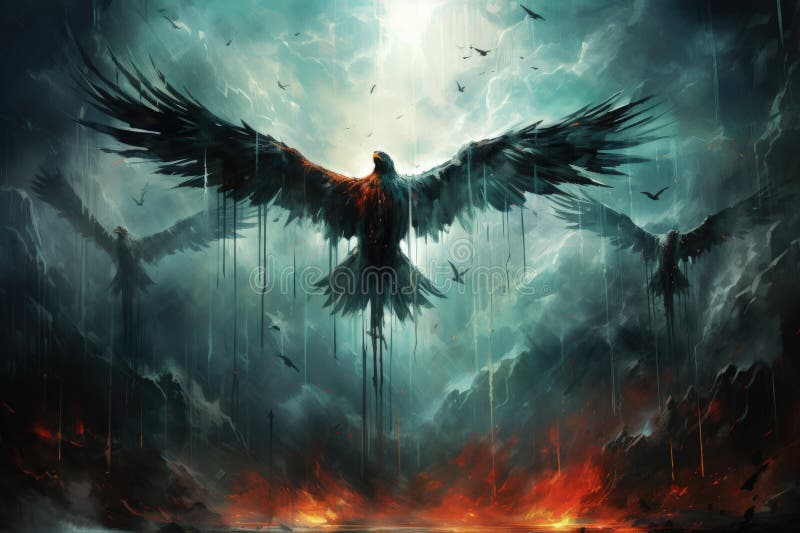 Ferocious Thunder Hawks, Ruling the Skies with Lightning and Thunder As ...