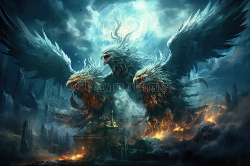 Ferocious Thunder Hawks, Ruling the Skies with Lightning and Thunder As ...