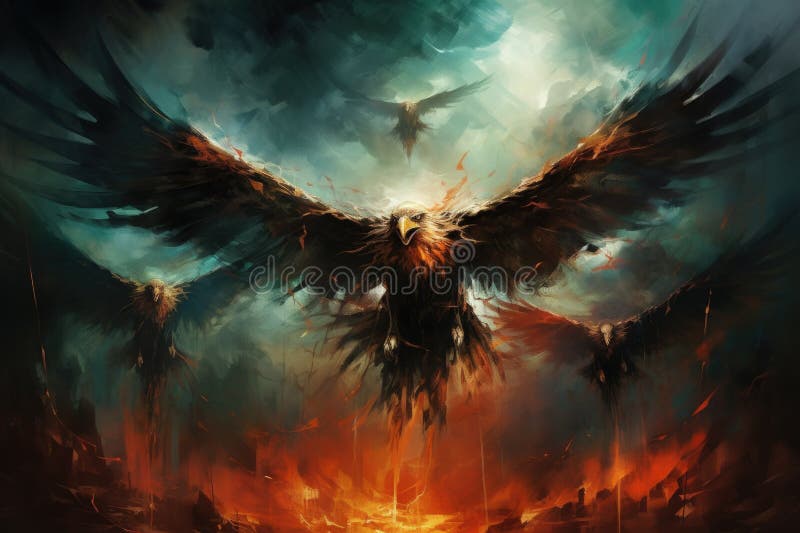 Ferocious Thunder Hawks, Ruling the Skies with Lightning and Thunder As ...